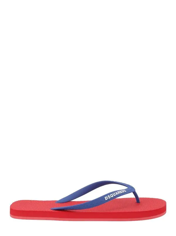 Dsquared2 Logo Slippers - Red