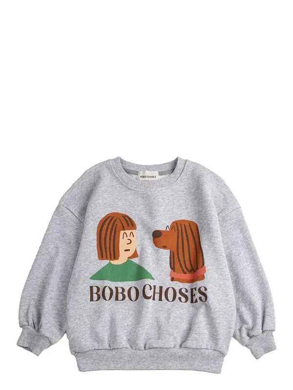 BOBO CHOSES Friends In A Pickle' Jersey - Grey