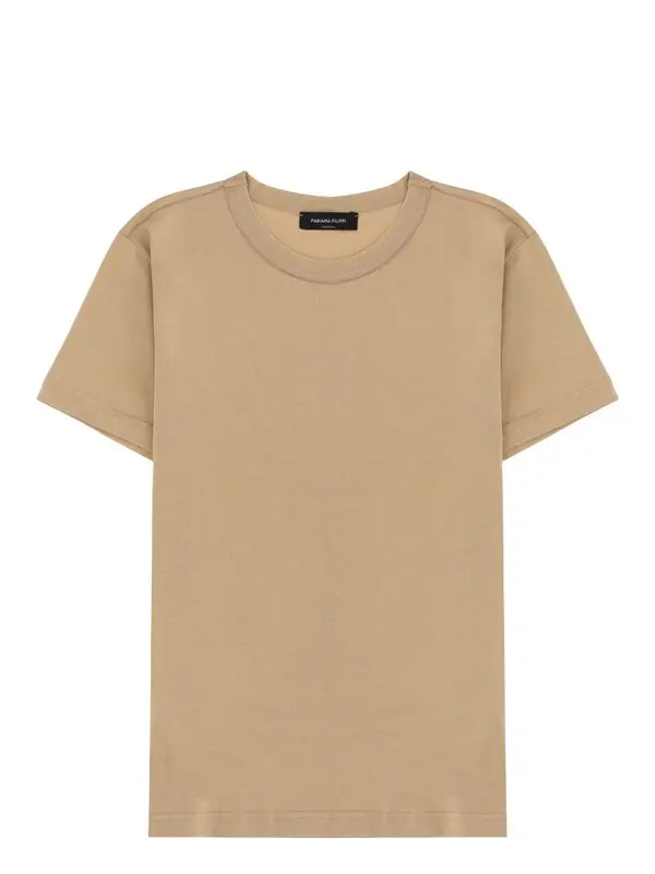 Fabiana Filippi Cotton T-shirt - Beige
