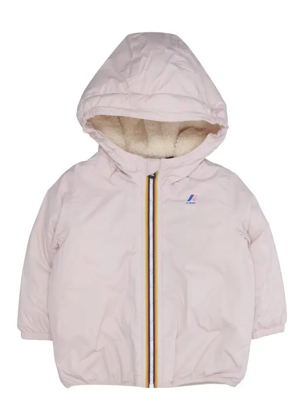 K-WAY Hooded Zip Up Jacket - Pink
