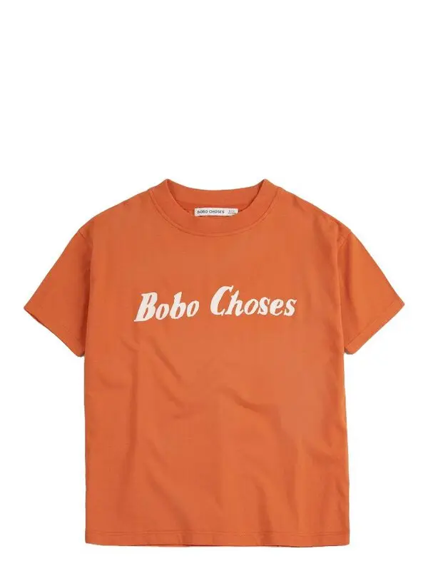 BOBO CHOSES T-shirt With Logo - Orange