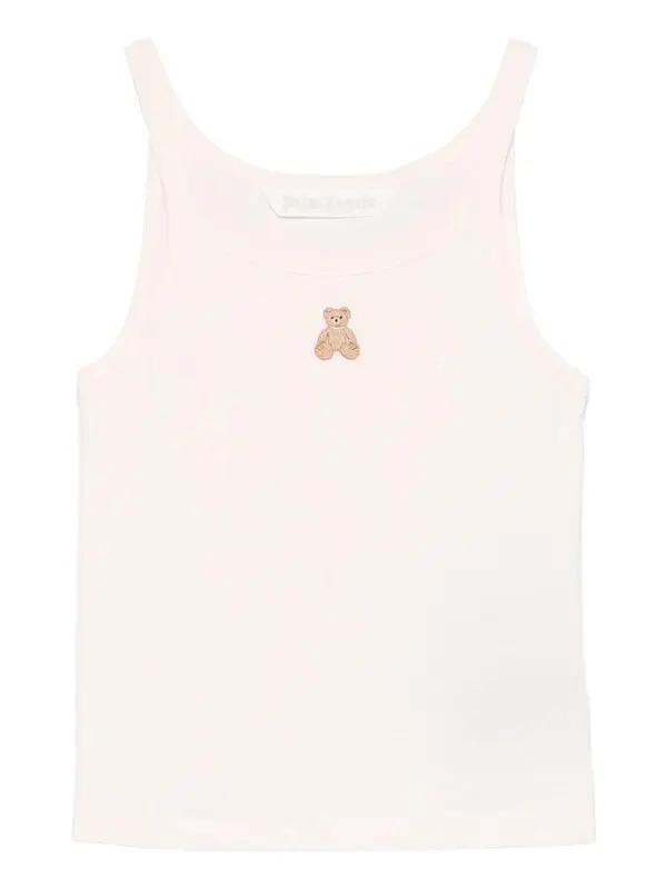 Palm Angels Mini Bear Tank Top - Soft Pink - Brown