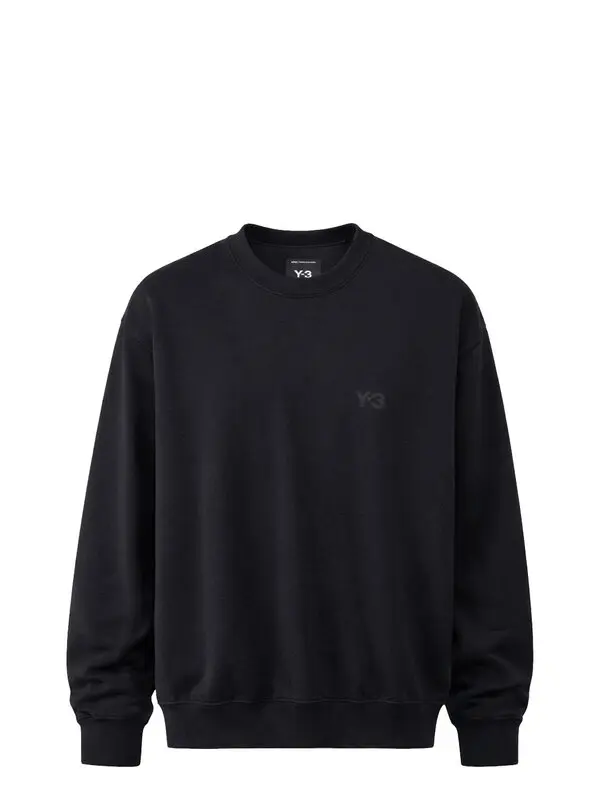 Y3 Cotton Sweatshirt - Black