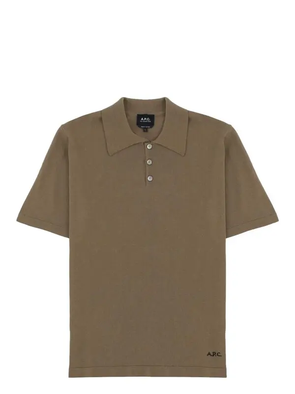 A.p.c. Polo With Logo - Green