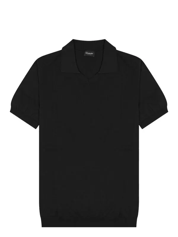 DRUMOHR Cotton Polo - Black