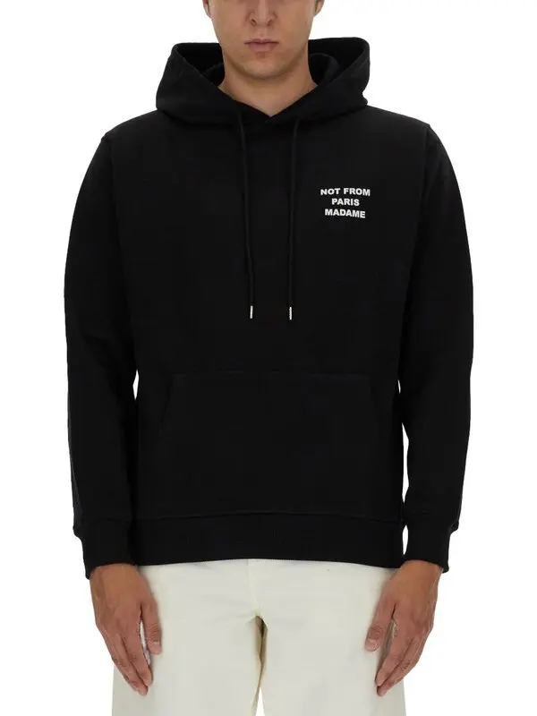 Drole De Monsieur Slogan Fleece - Black