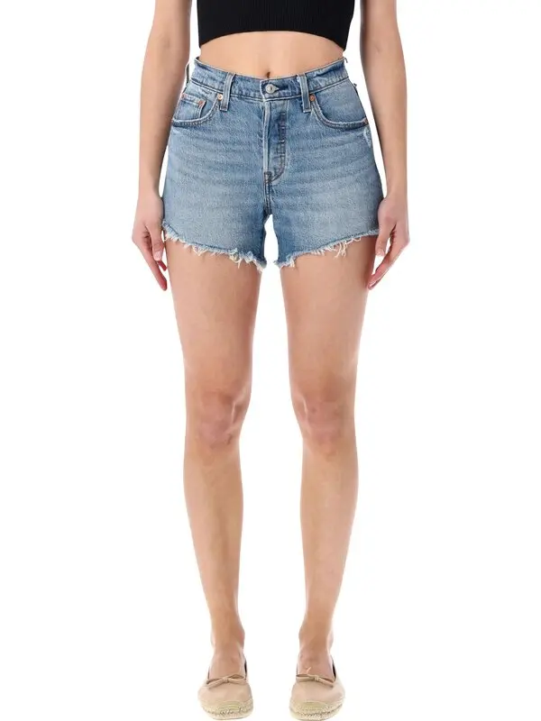LEVI'S Denim Shorts - En Masse Mid Blue