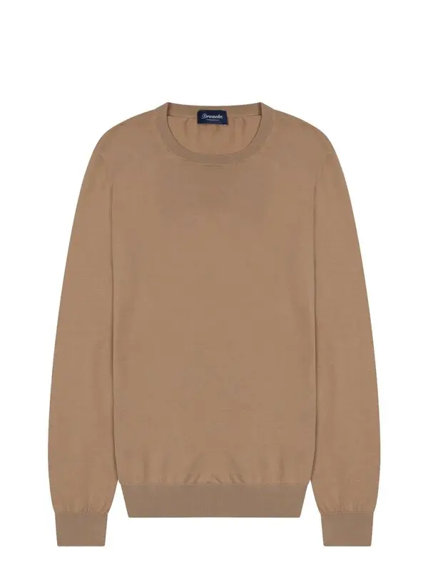 DRUMOHR Cotton Crewneck Sweatshirt - Beige
