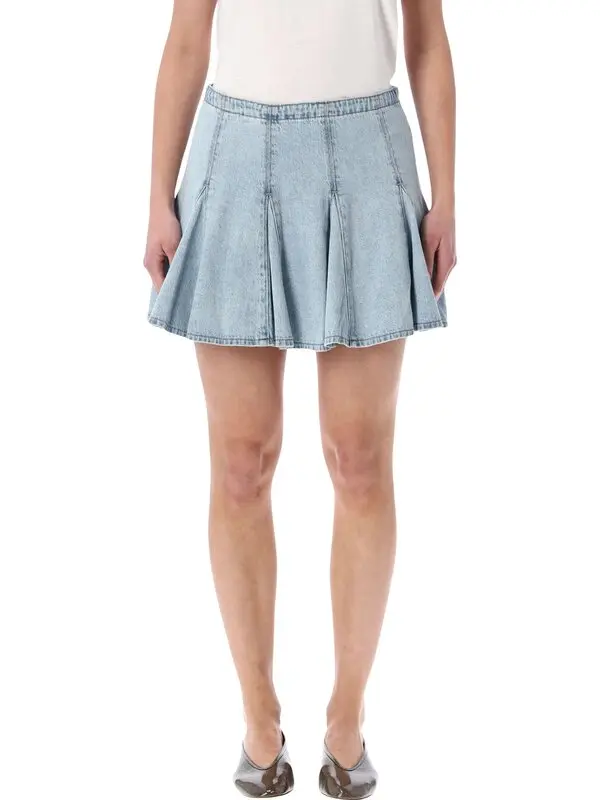 LEVI'S Denim Mini Skirt - Of Course Stone Light Blue