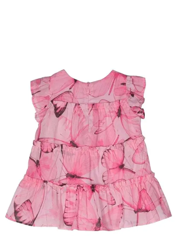 Blumarine Printed Cotton Dress - Pink