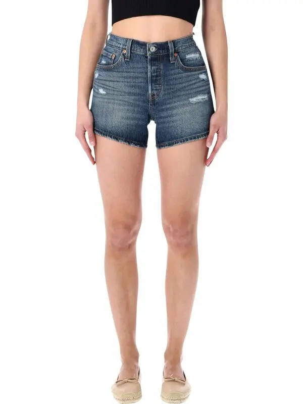 LEVI'S Denim Shorts - Happy Vibes Curve Dark Blue