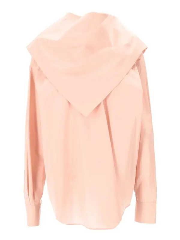 Ami Long Sleeve Bandana Blouse - Poudre