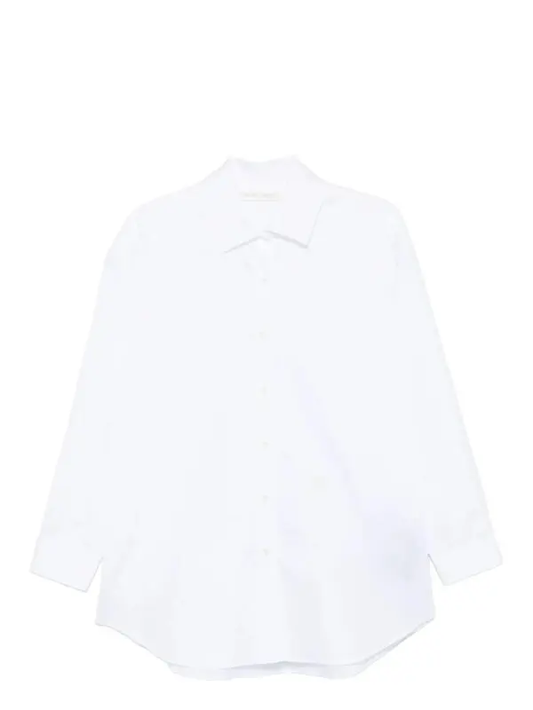 Palm Angels Monogram Embroidered Shirt - White Off White