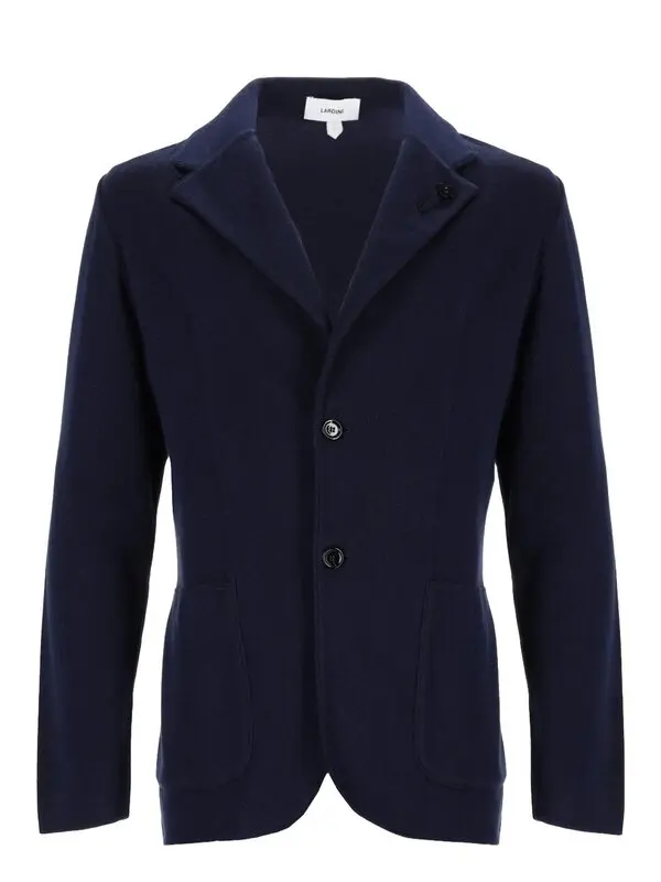 LARDINI Knitted Jacket - Blue