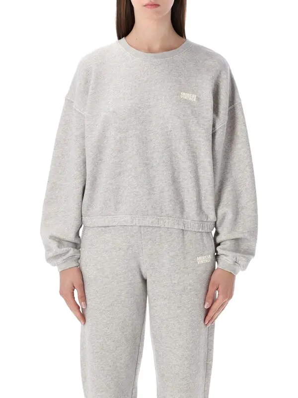 American Vintage Kodytown Fleece Sweatshirt - Polar Melange