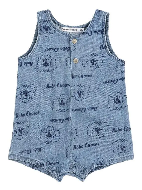 BOBO CHOSES Printed Baby Body - Blue