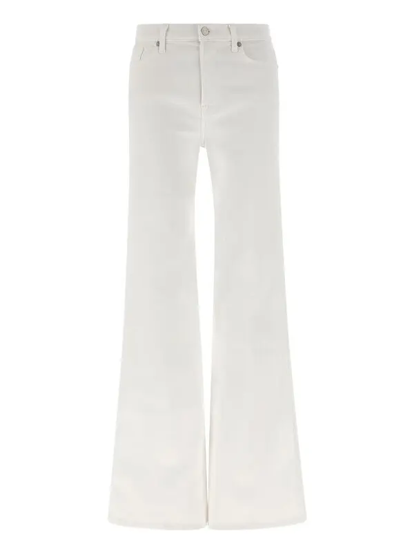 7 For All Mankind Modern Dojo Flared Jeans - White