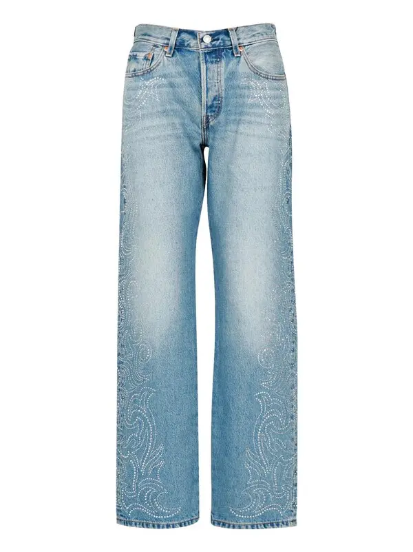 LEVI'S Straight Leg Jeans - Denim Medio
