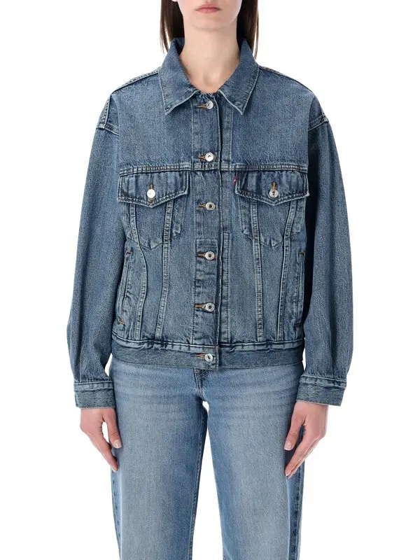 LEVI'S S 90s Relaxed Fit Trucker Jacket - Turning Heads Blue