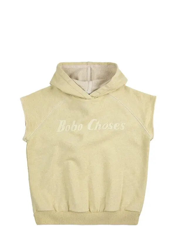BOBO CHOSES Sleeveless Logo Sweatshirt - Yellow