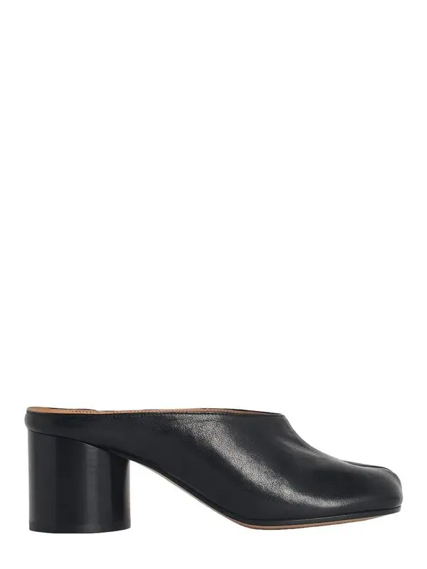 MAISON MARGIELA Tabi Décolleté Nappa Leather Mules - Black