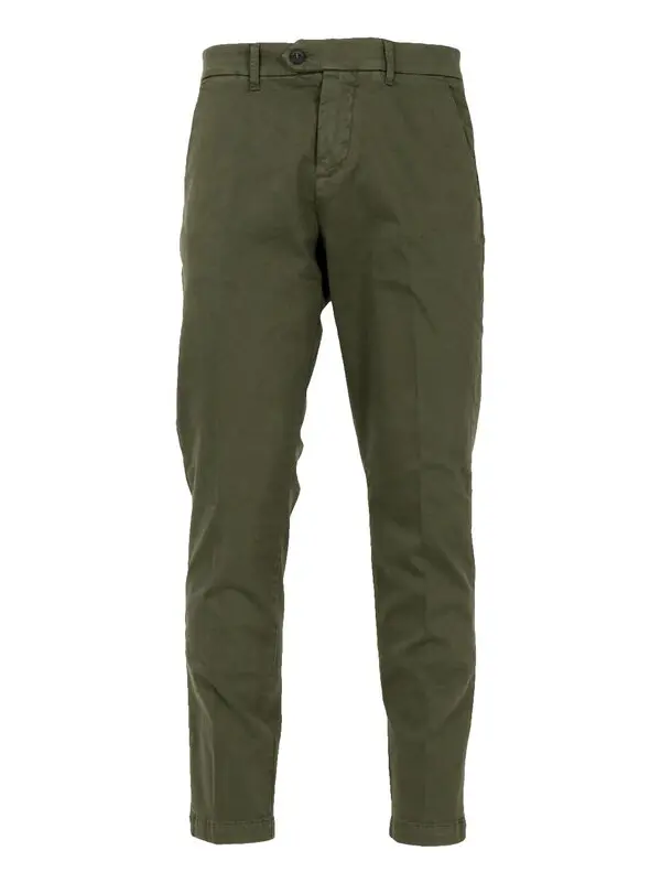 ROY ROGER'S Carrot Fit Trousers - Muschio