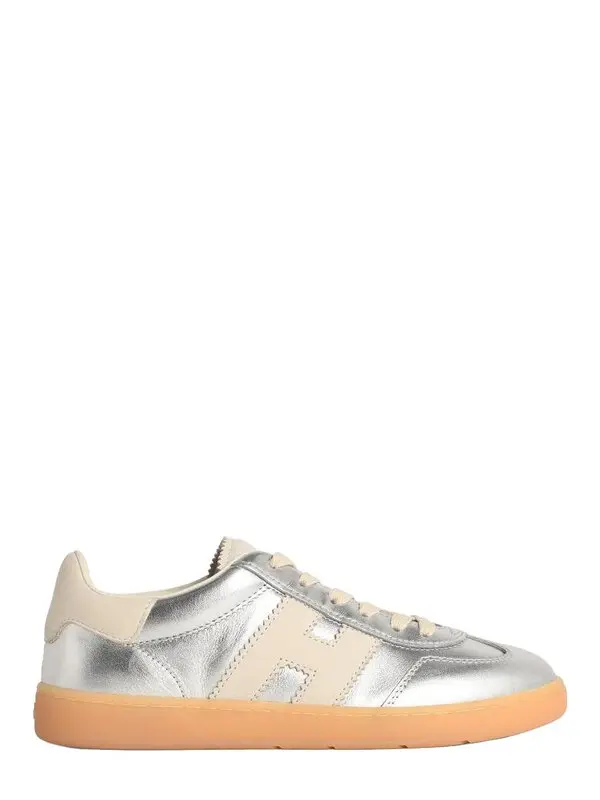 Hogan Leather Sneakers - Silver