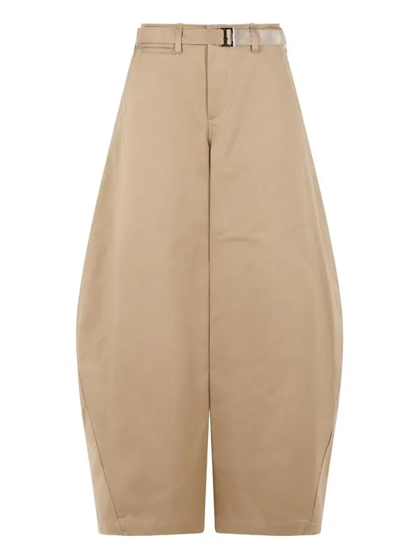 Sacai Chino Cotton Pants - Beige