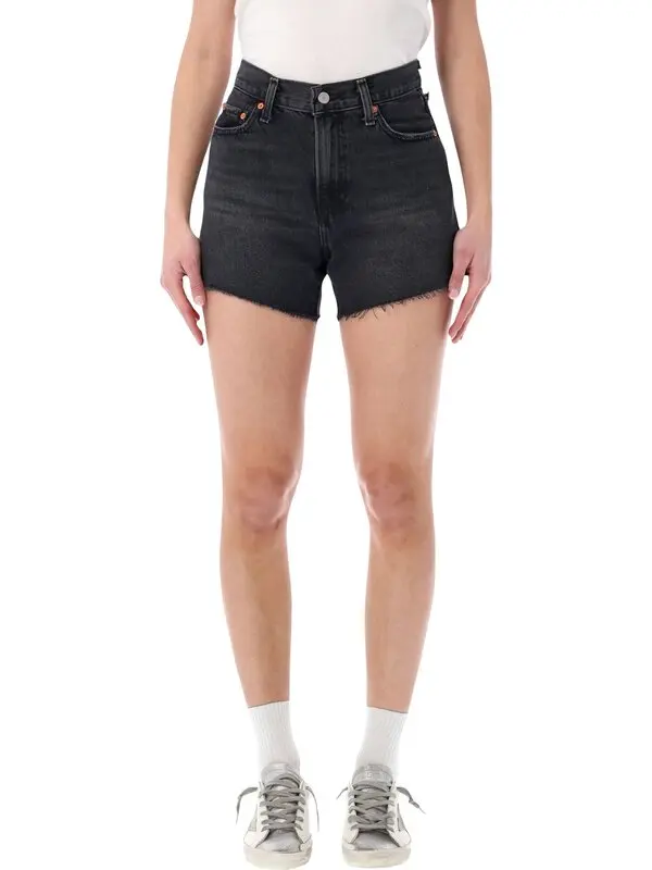 LEVI'S Denim Shorts - Shrink Up Short Black