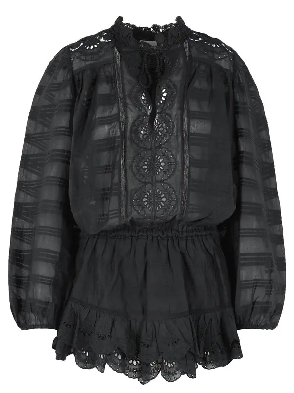 Isabel Marant Preya' Cotton Dress - Black