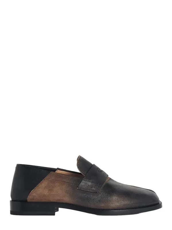 MAISON MARGIELA Leather 'tabi City' Loafers - Brown