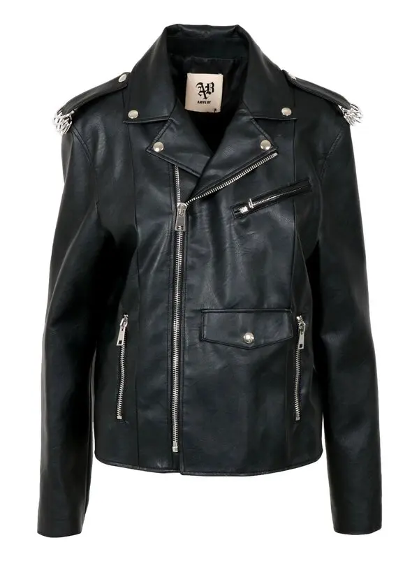 ANIYE BY Leather Jacket - Black