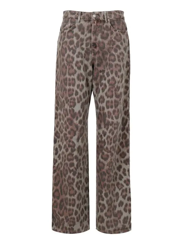 ANIYE BY Animal Print Jeans - Spotted