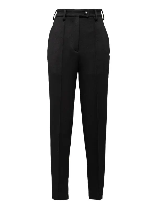 Prada High-waisted Skinny Trousers - Nero