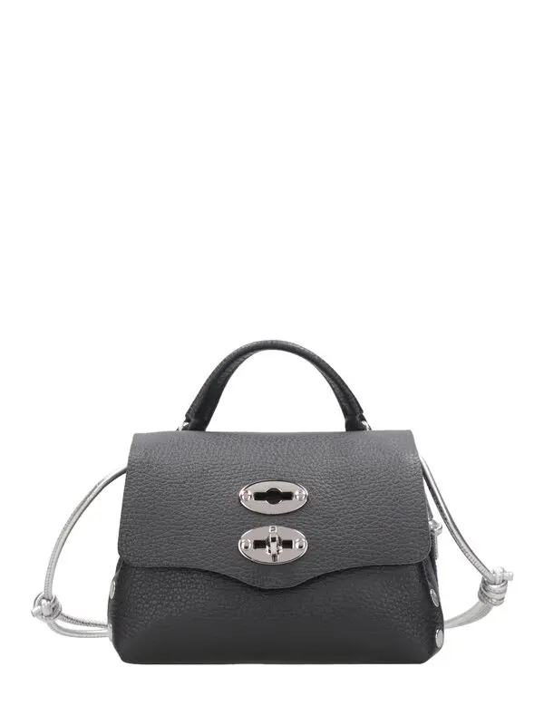 ZANELLATO Grained Leather Shoulder Bag - Black