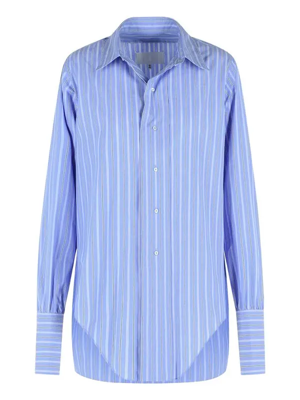 MAISON MARGIELA Cotton Shirt - Light Blue