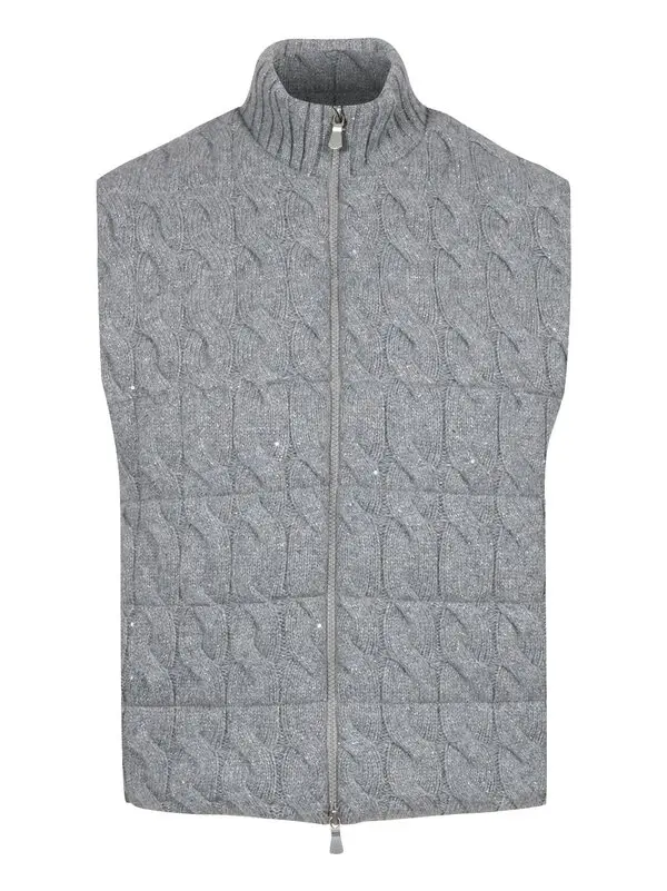 GRAN SASSO Padded Vest - Grey