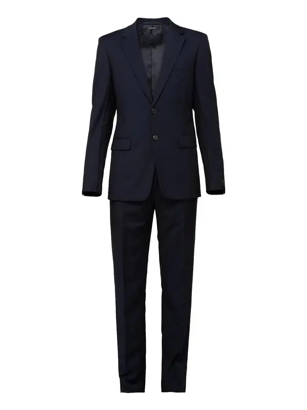 Prada Slim Fit Two Piece Suit - Blue