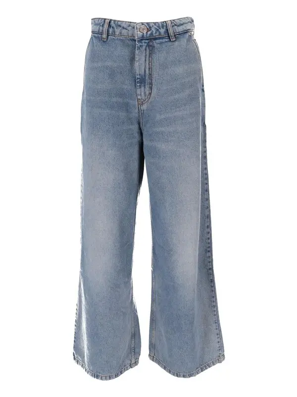 Ami Wide Leg Jean - Bleu Used