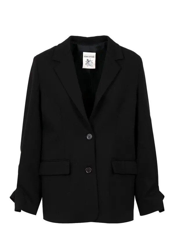 SEMICOUTURE Tailored Blazer - Black