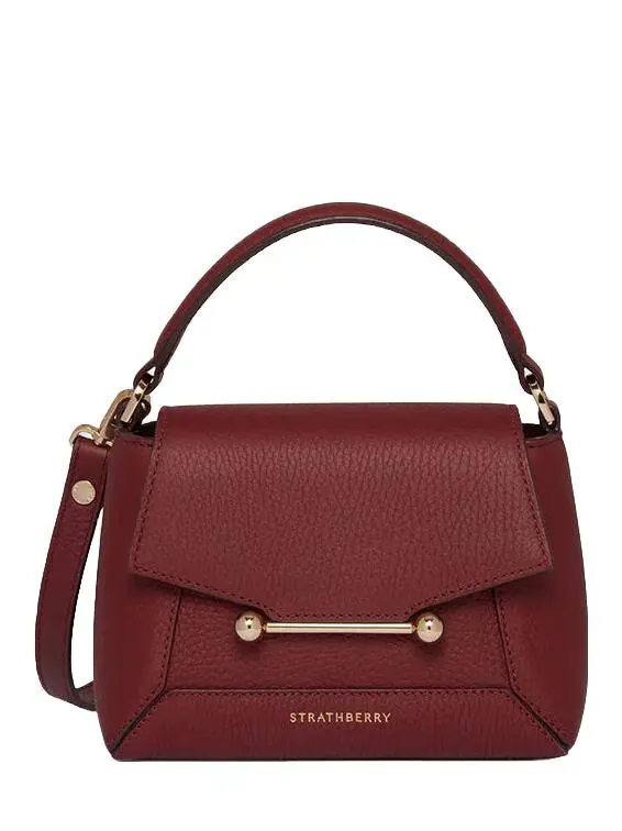 Strathberry Mosaic Nano Bag - Oxblood