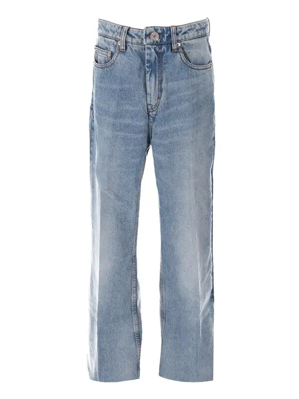 Ami Flare Fit Jeans - Bleu Used