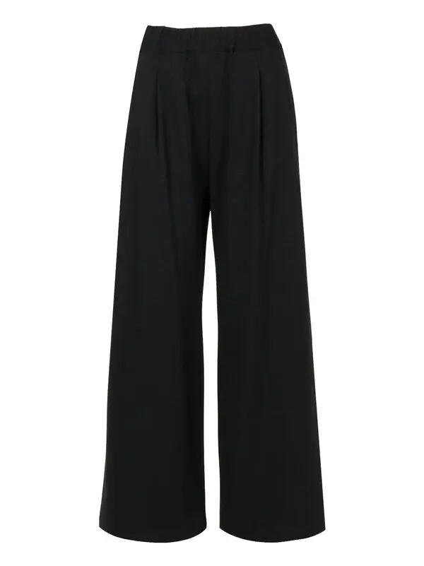 SEMICOUTURE Wide Leg Trousers - Black