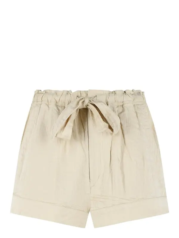 Isabel Marant Birva Cotton-blend Shorts - Beige