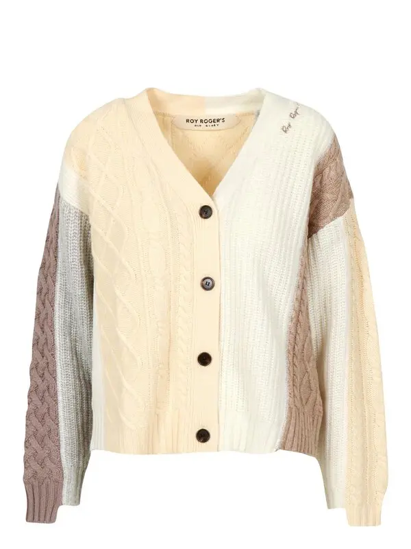 ROY ROGER'S Sweater - Beige+ivory