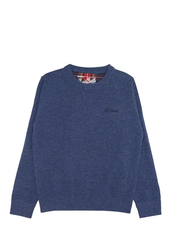 MC2 SAINT BARTH Pullover Crewneck - Denim