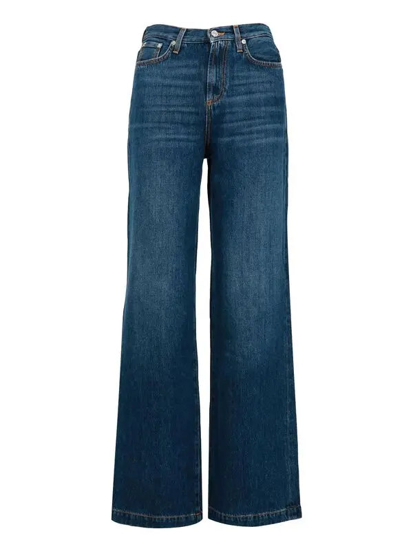 ROY ROGER'S Wide Leg Jeans - Denim Medio