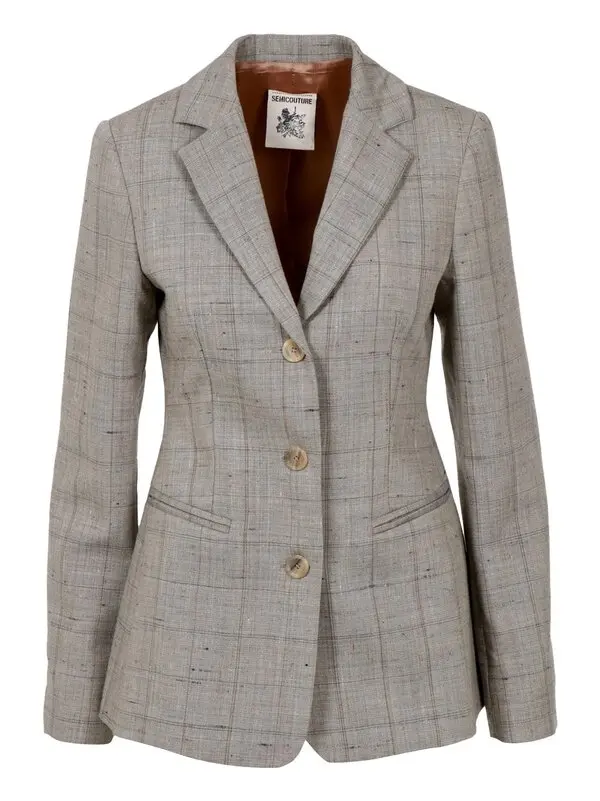 SEMICOUTURE Tailored Blazer - Grey