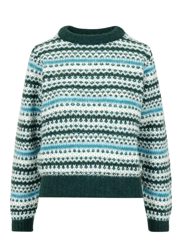 ROY ROGER'S Sweaters - Verde+blu+bianco