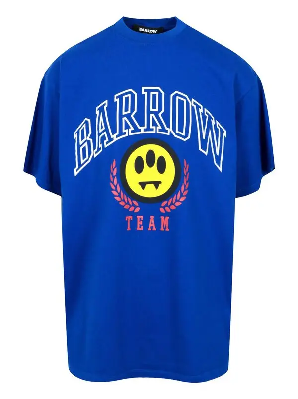 BARROW Cotton Oversized T-shirt - Blue